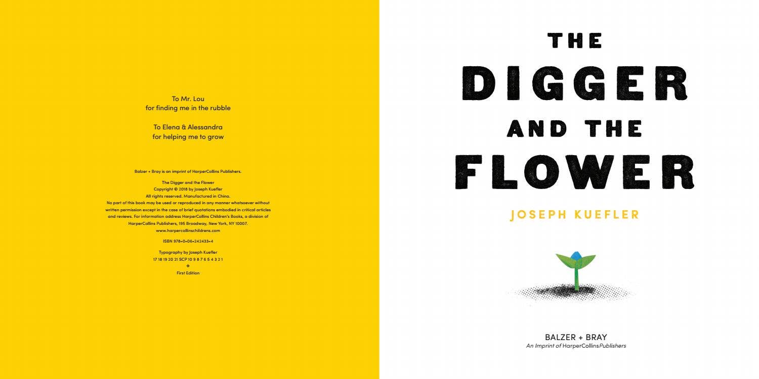 The Digger and the Flower by Joseph Kuefler by HarperCollins Children's ...
