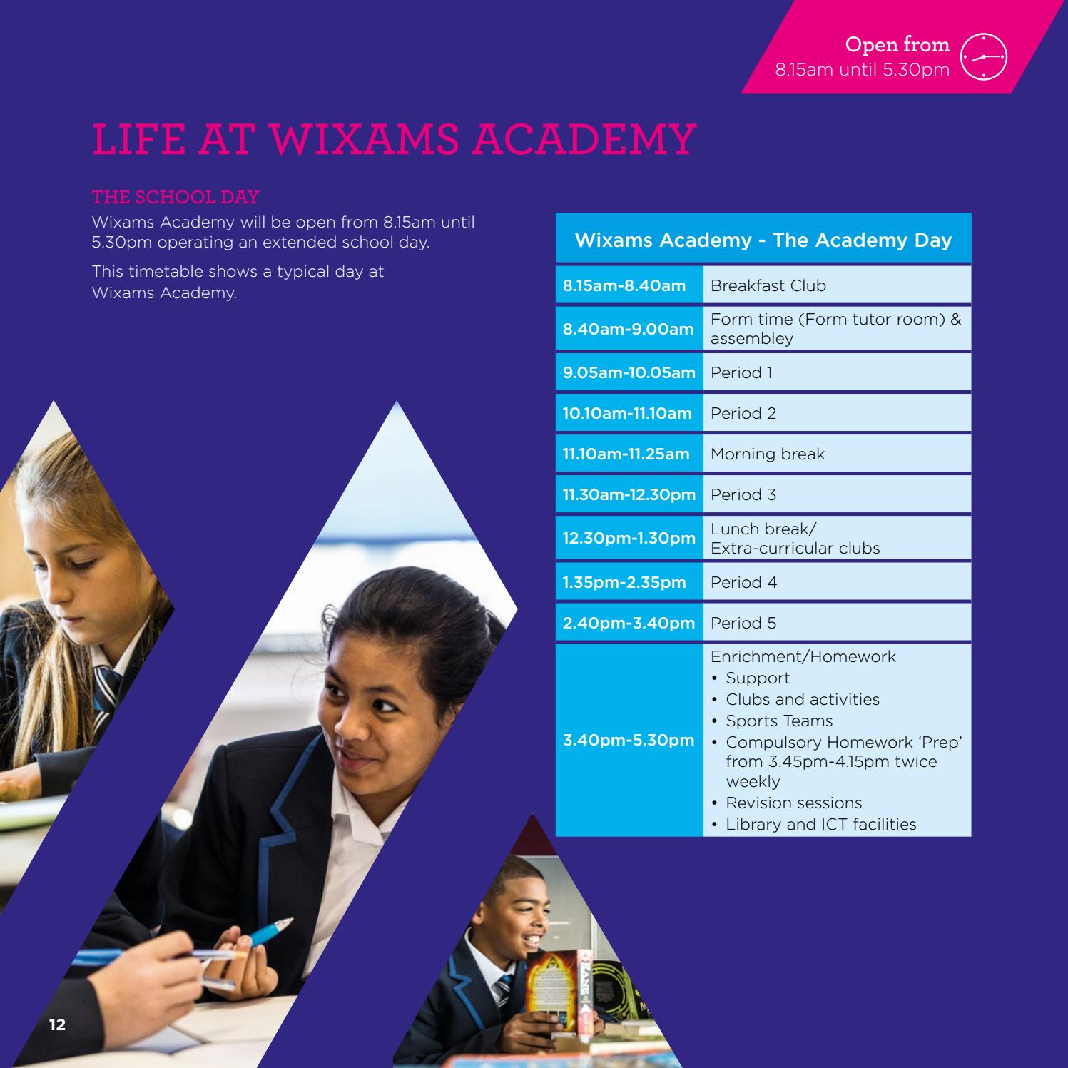 Wixams Academy Prospectus 2017-18 by The Bedford College Group - Issuu