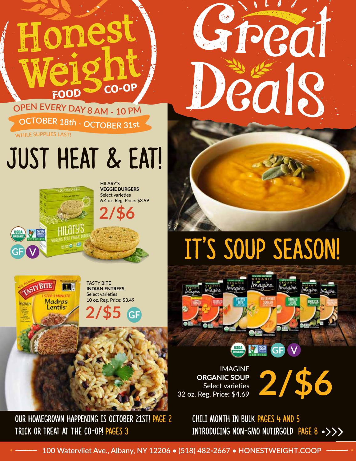 Honest Weight Food Co-op Great Deals Flyer - organic, all natural ...