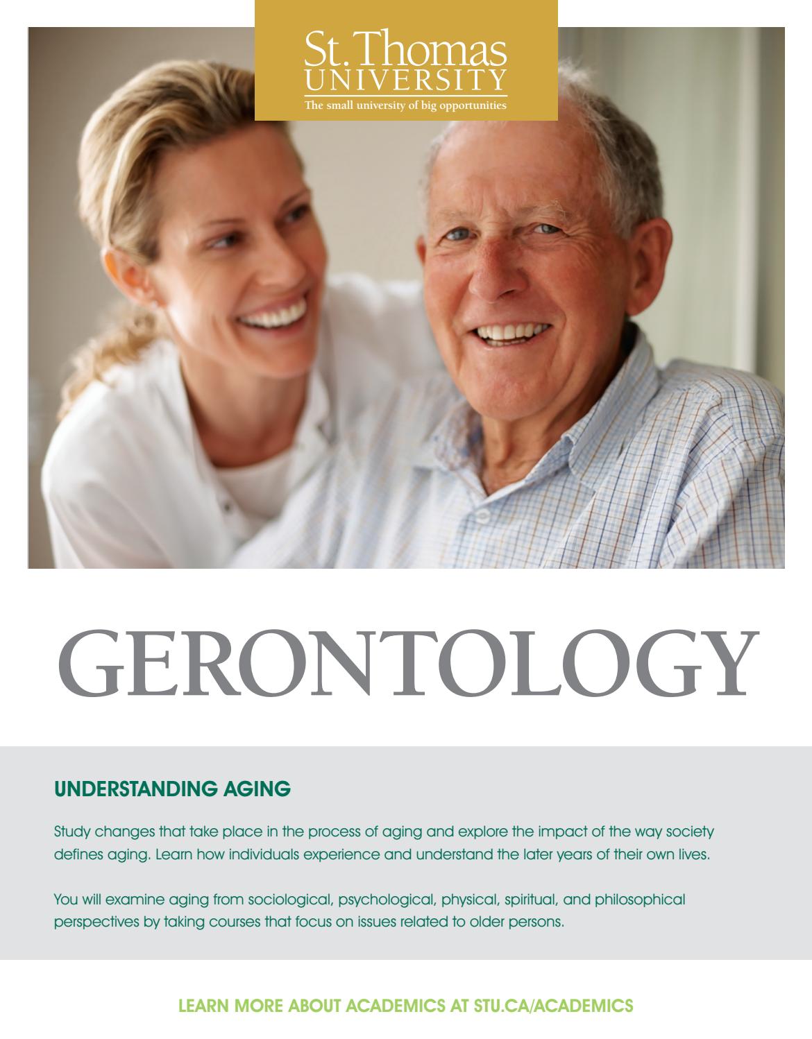 Study Gerontology at St. Thomas University by St. Thomas University - Issuu