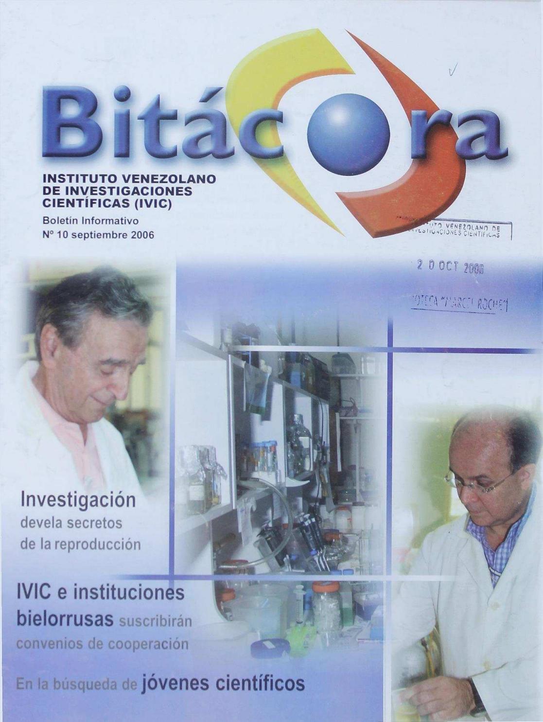 Bitácora (Edición Nº 10) by Instituto Venezolano de Investigaciones ...