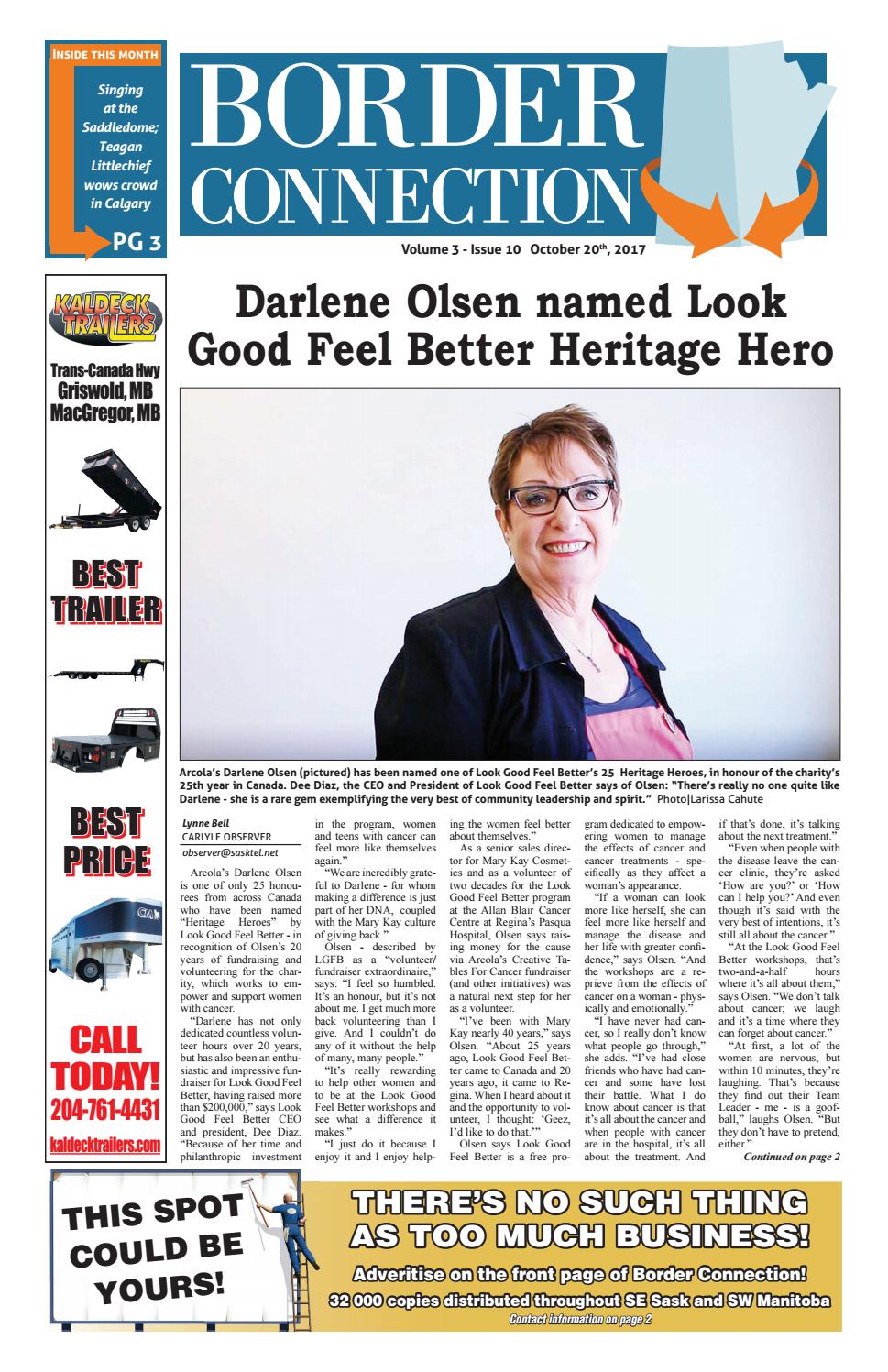 Border Connection: October 2017 by Carlyle Observer - Issuu