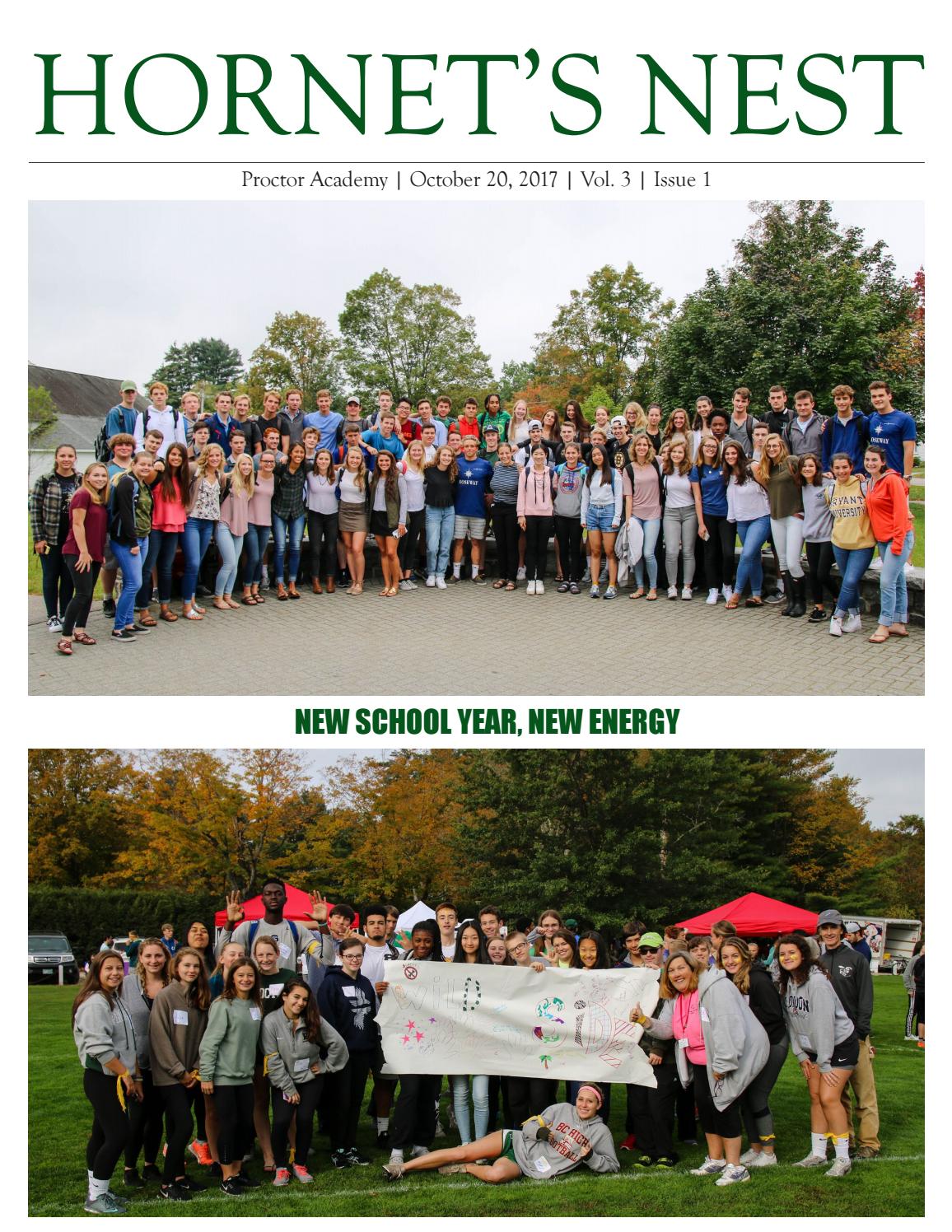 Hornet's Nest | Vol. 3 | Issue 1 | October 20, 2016 by Proctor Academy ...