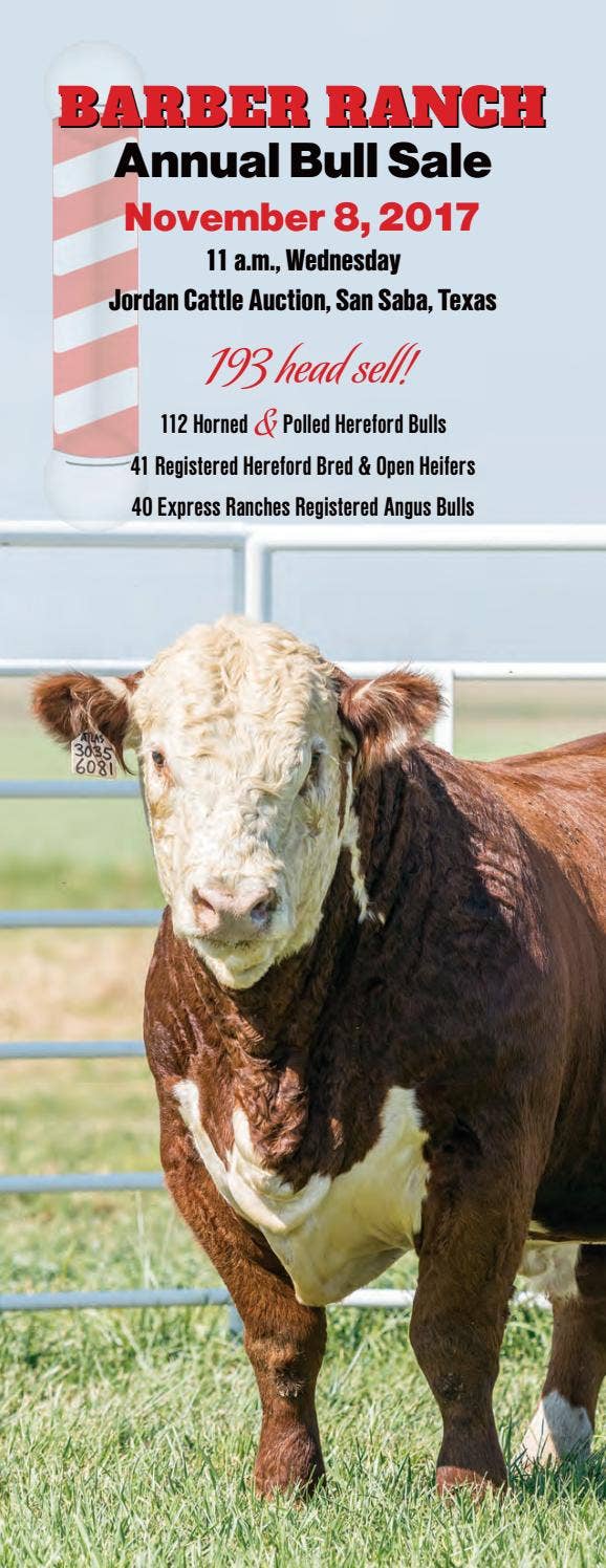 2017 Barber Ranch Bull Sale by Ranch House Designs - Issuu