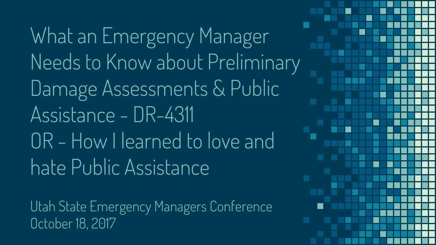 Lessons learned from Box Elder/Cache County Flooding by Utah Division ...