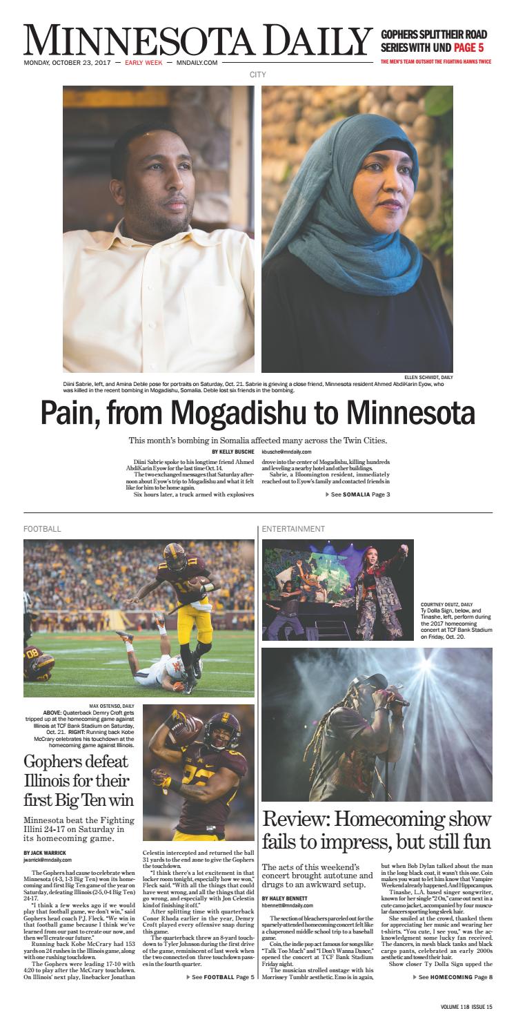 October 23rd, 2017 by The Minnesota Daily - Issuu