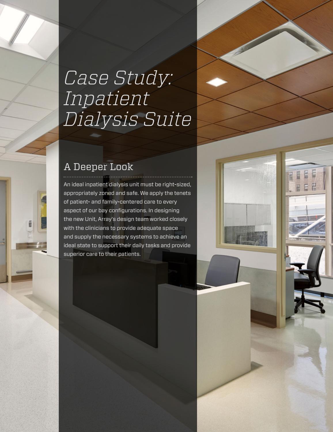 Case Study: Inpatient Dialysis Suite by Array Architects - Issuu