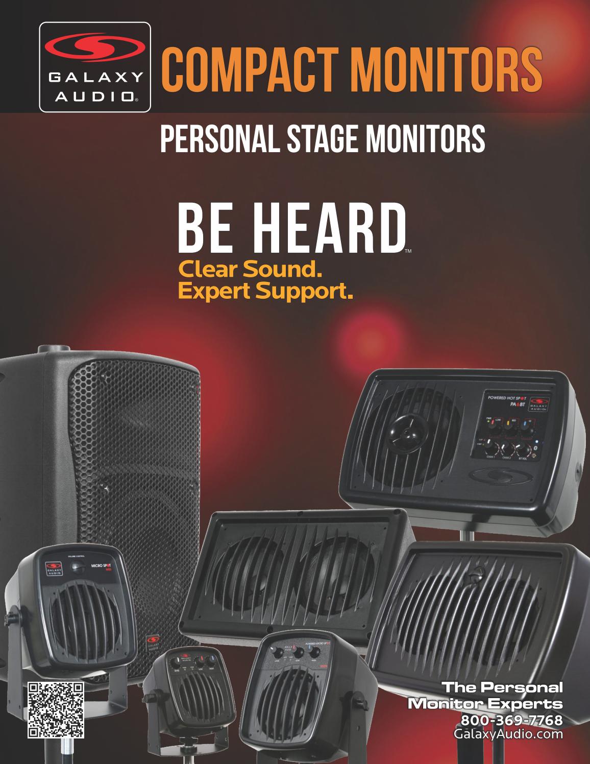 Galaxy Audio Compact Monitors Flyer 2017 by Galaxy Audio - Issuu