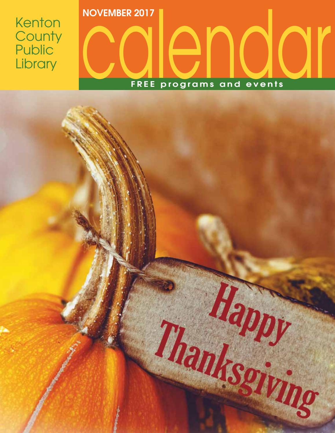 Nov 2017 Events @ the Kenton County Public Library by Kenton County ...