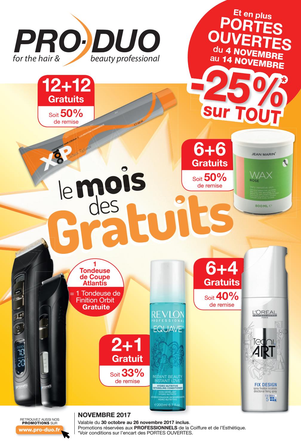 Pro-Duo - Promotions Novembre 2017 - France by Sally Europe - Issuu