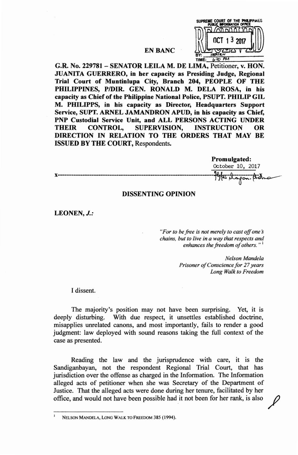 Associate Justice Marvic Leonen s Dissenting Opinion On Sen Leila M associate-justice-marvic-leonen-s-dissenting-opinion-on-sen-leila-m