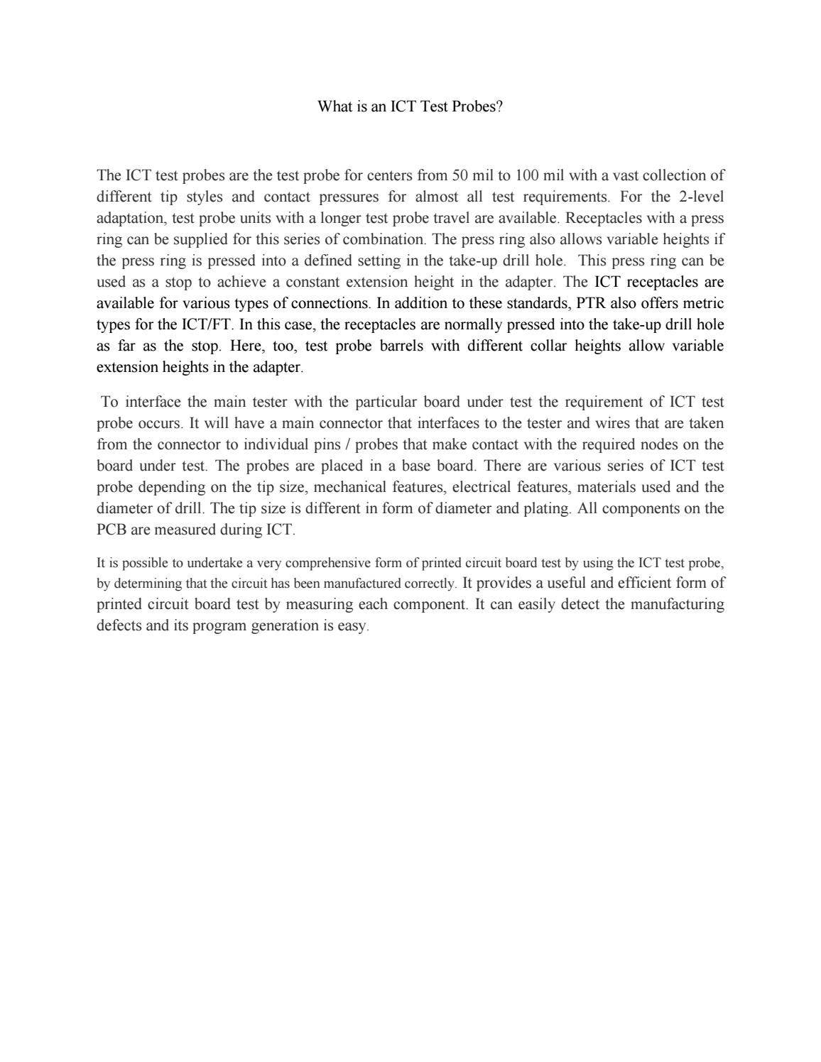 ICT Test Probes | Equip-test.com by Equip-test - Issuu