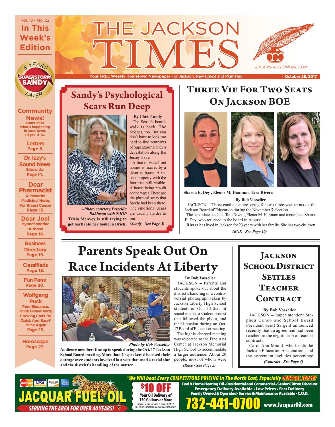2017-10-28 - The Jackson Times by Jersey Shore Online - Issuu