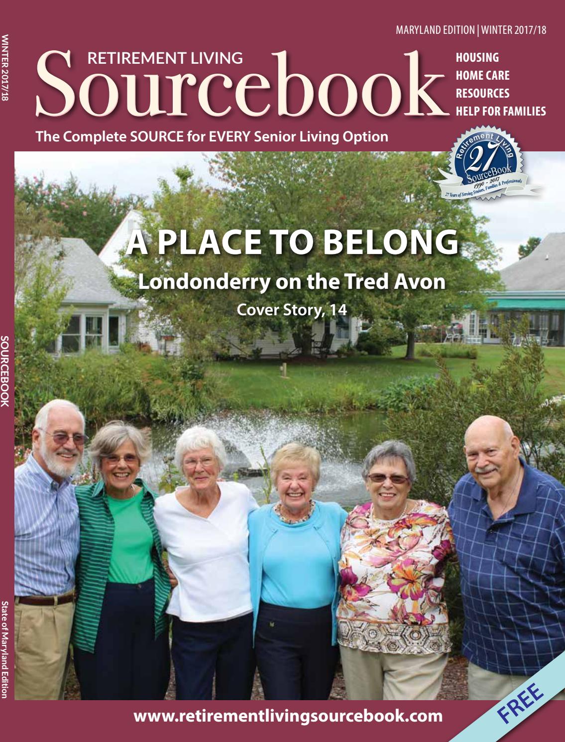 Retirement Living Sourcebook Maryland Winter 2017/18 by Positive Aging ...