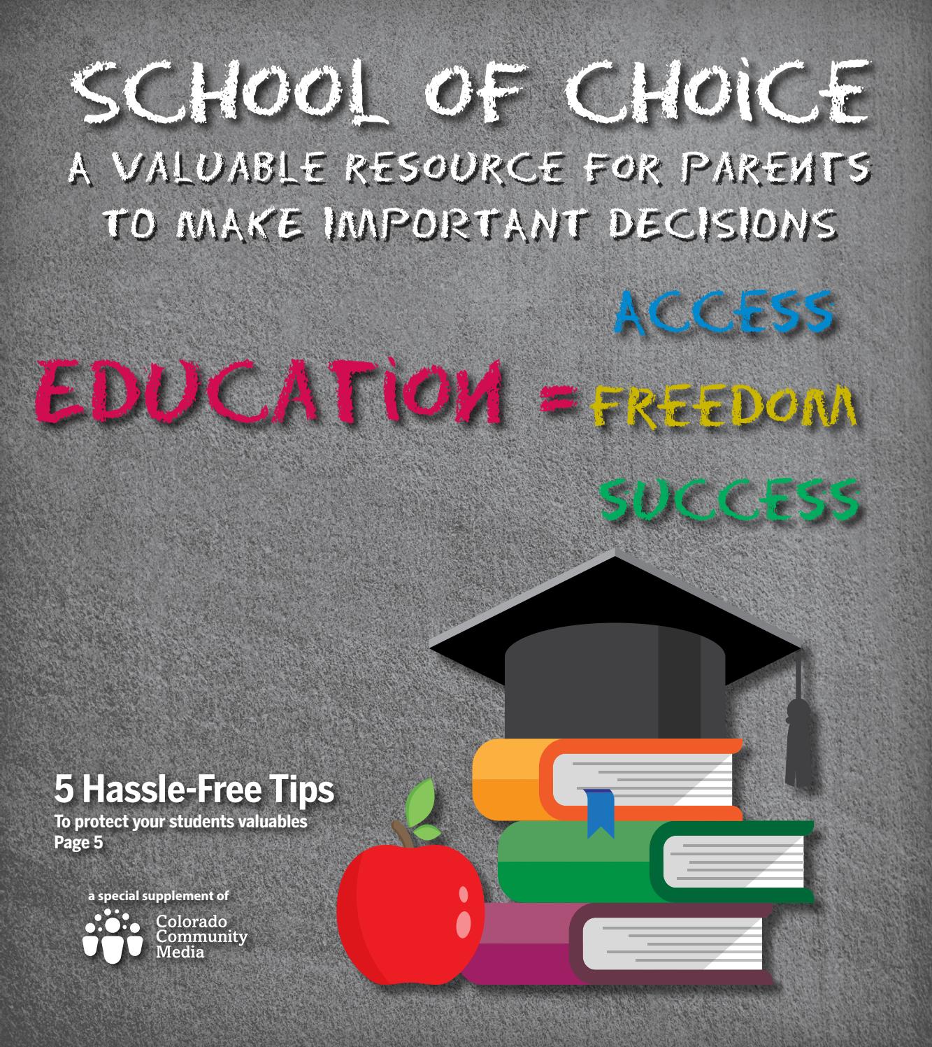 School of choice 2017 by Colorado Community Media - Issuu