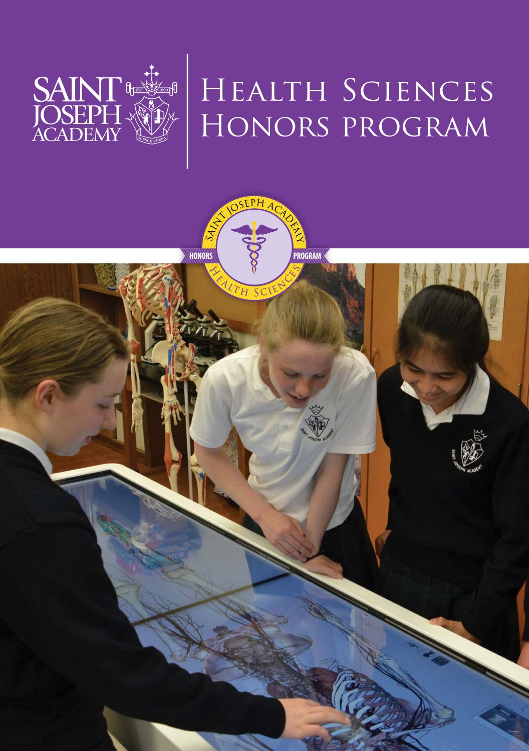 Health Sciences Honors Program by Saint Joseph Academy - Issuu