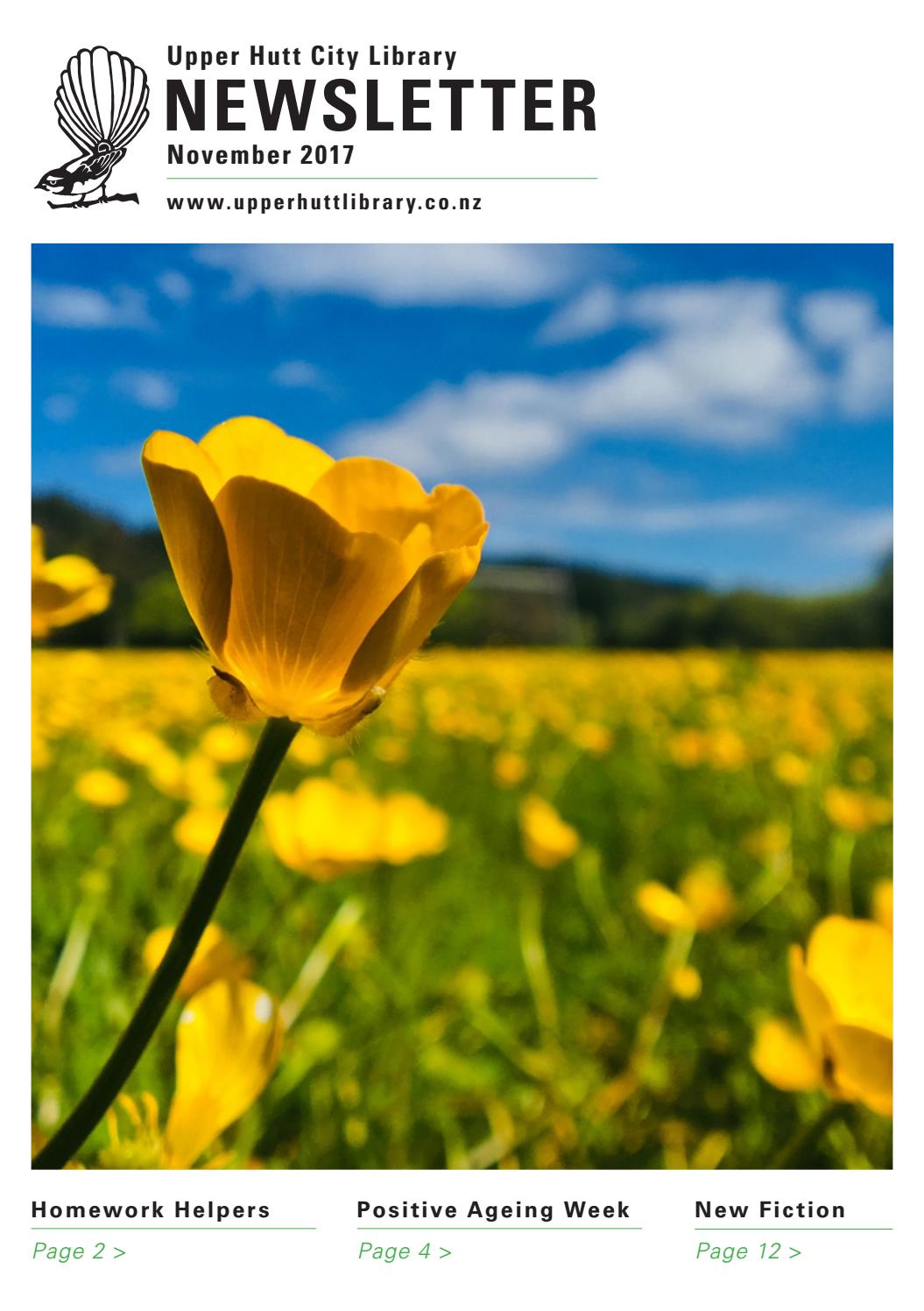 Upper Hutt City Library - November 2017 by Upper Hutt City Libraries - Issuu