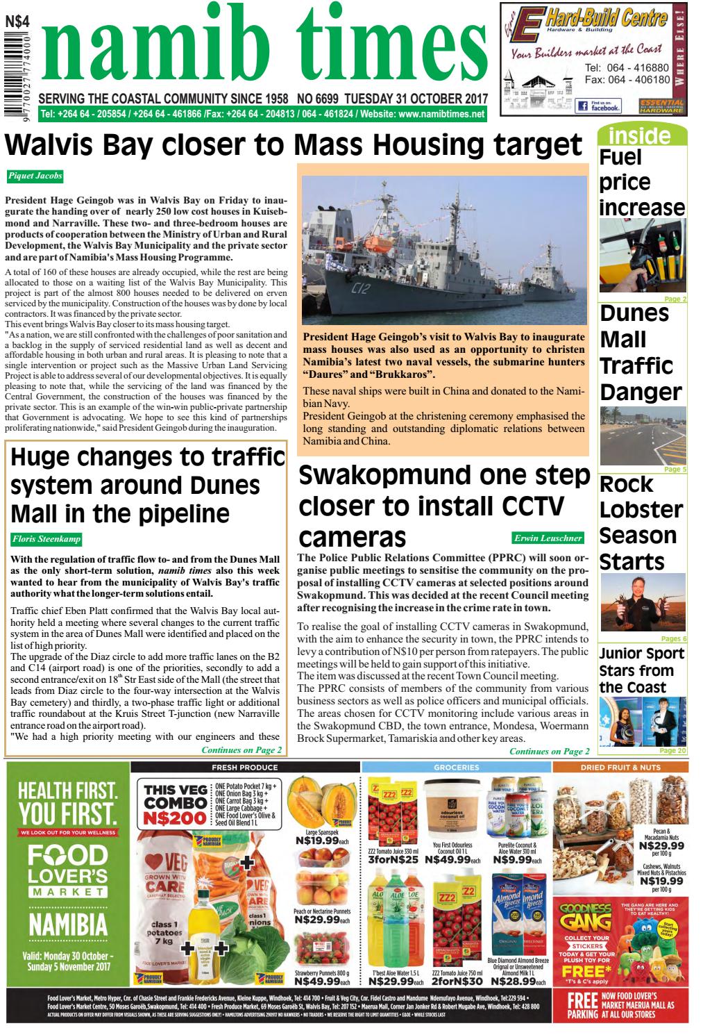 31 oct namib times e edition by Namib Times Virtual - Issuu
