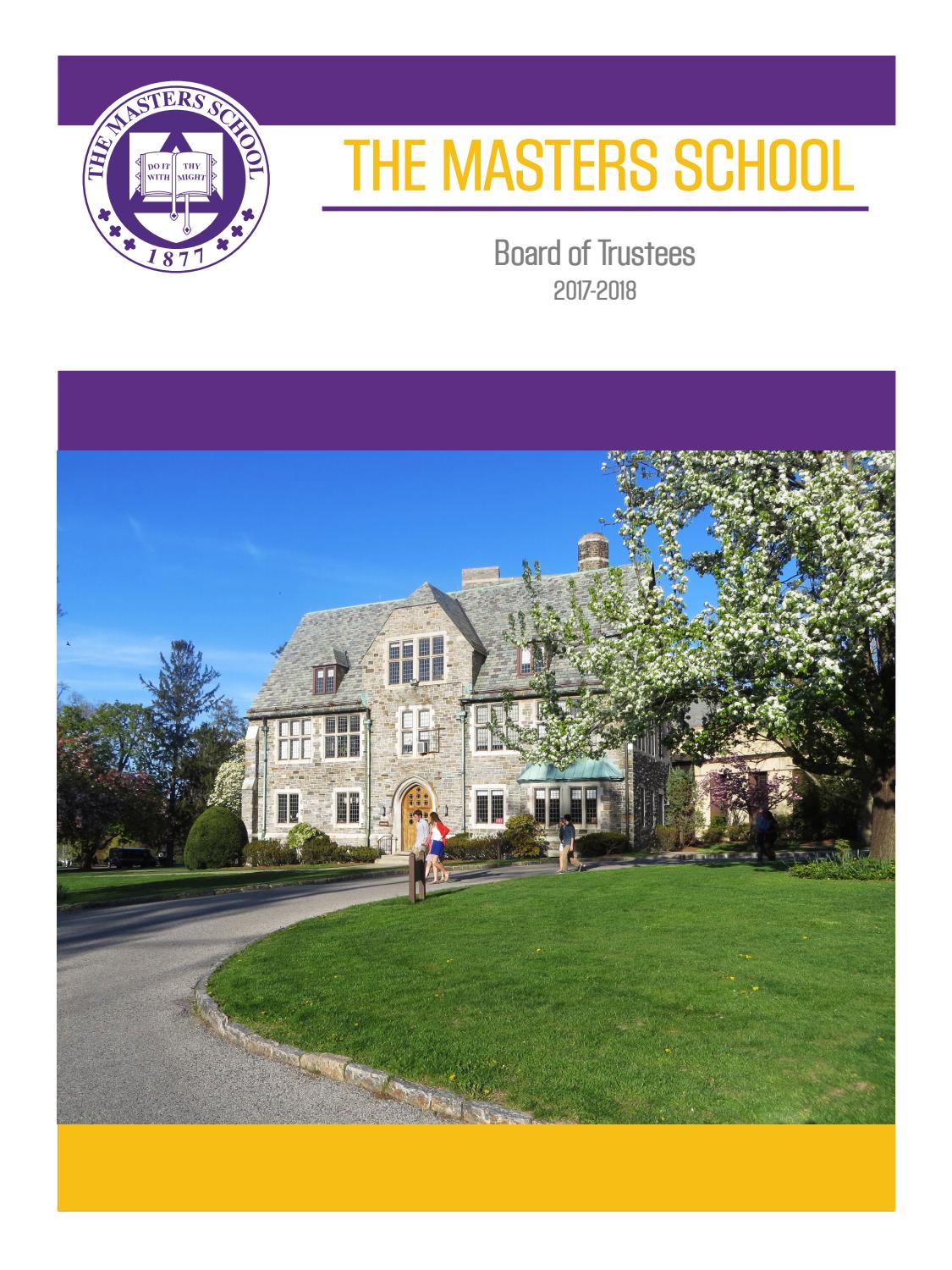The Masters School's Board of Trustees 2017-18 by The Masters School ...