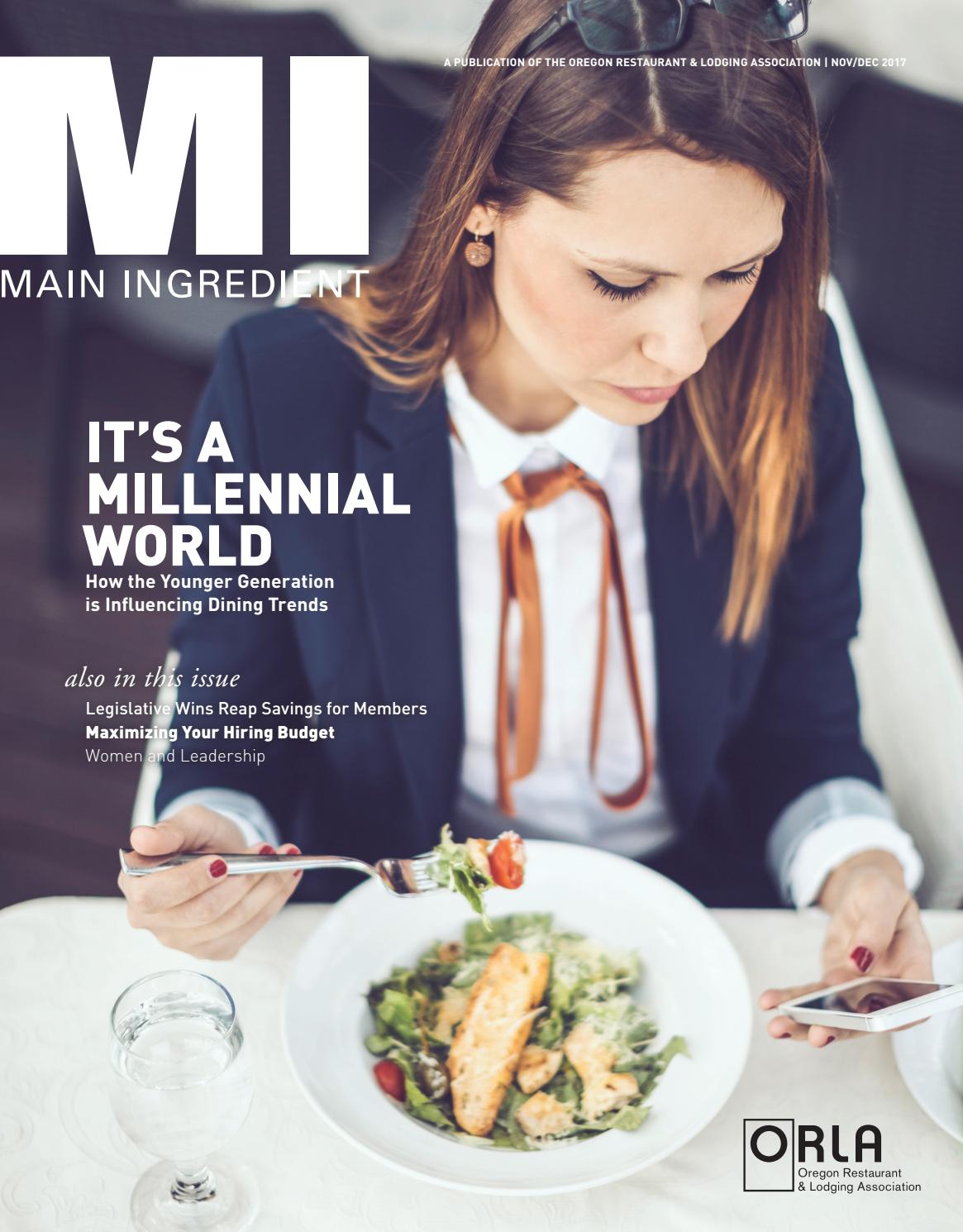 Main Ingredient - November December 2017 by Oregon Restaurant & Lodging ...