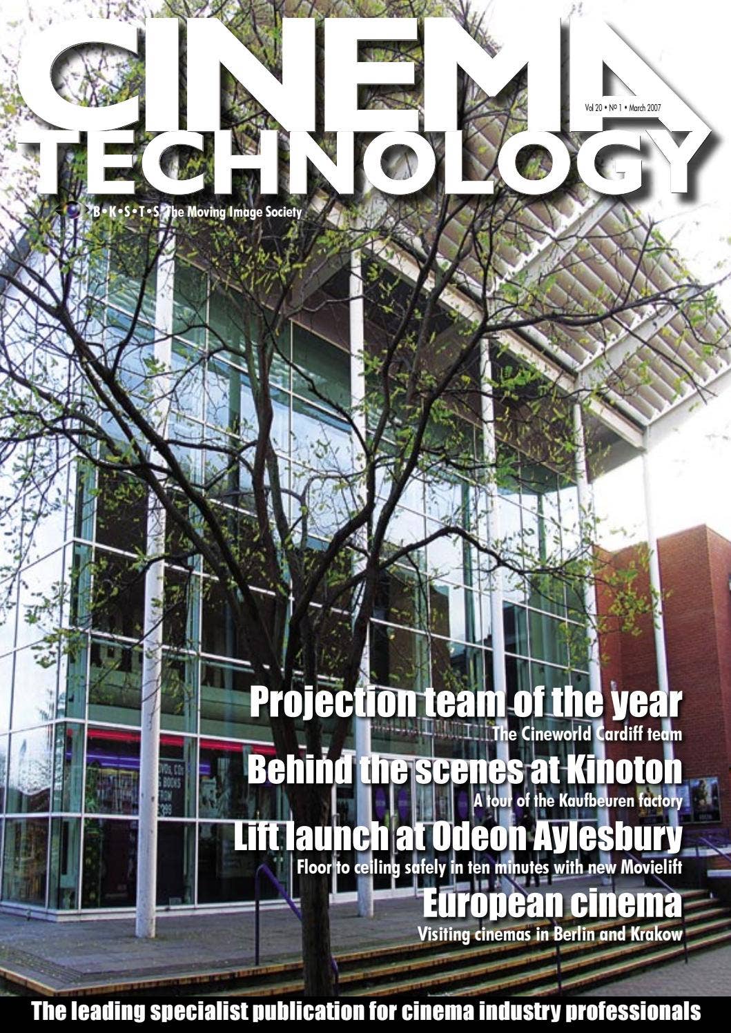 Cinema Technology Magazine - March 2007 by Cinema Technology Magazine ...