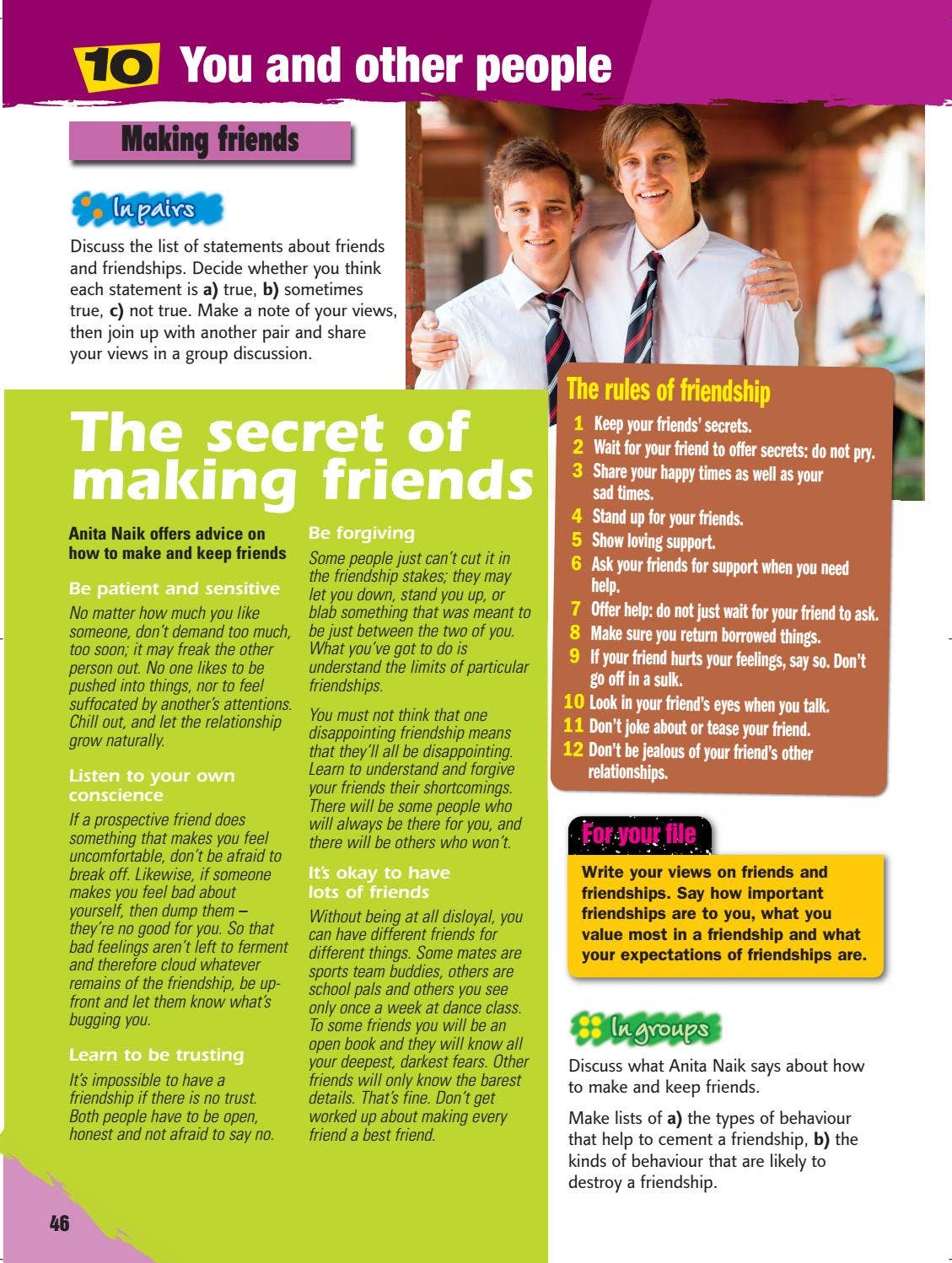 Your Life - Student Book 2 - Friendships by Collins - Issuu