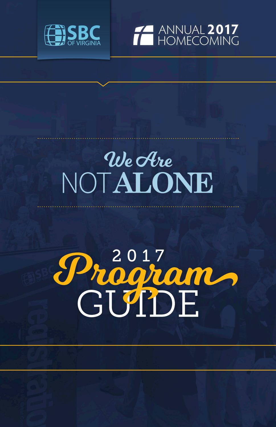 SBCV Program Guide 2017 by SBC of Virginia - Issuu