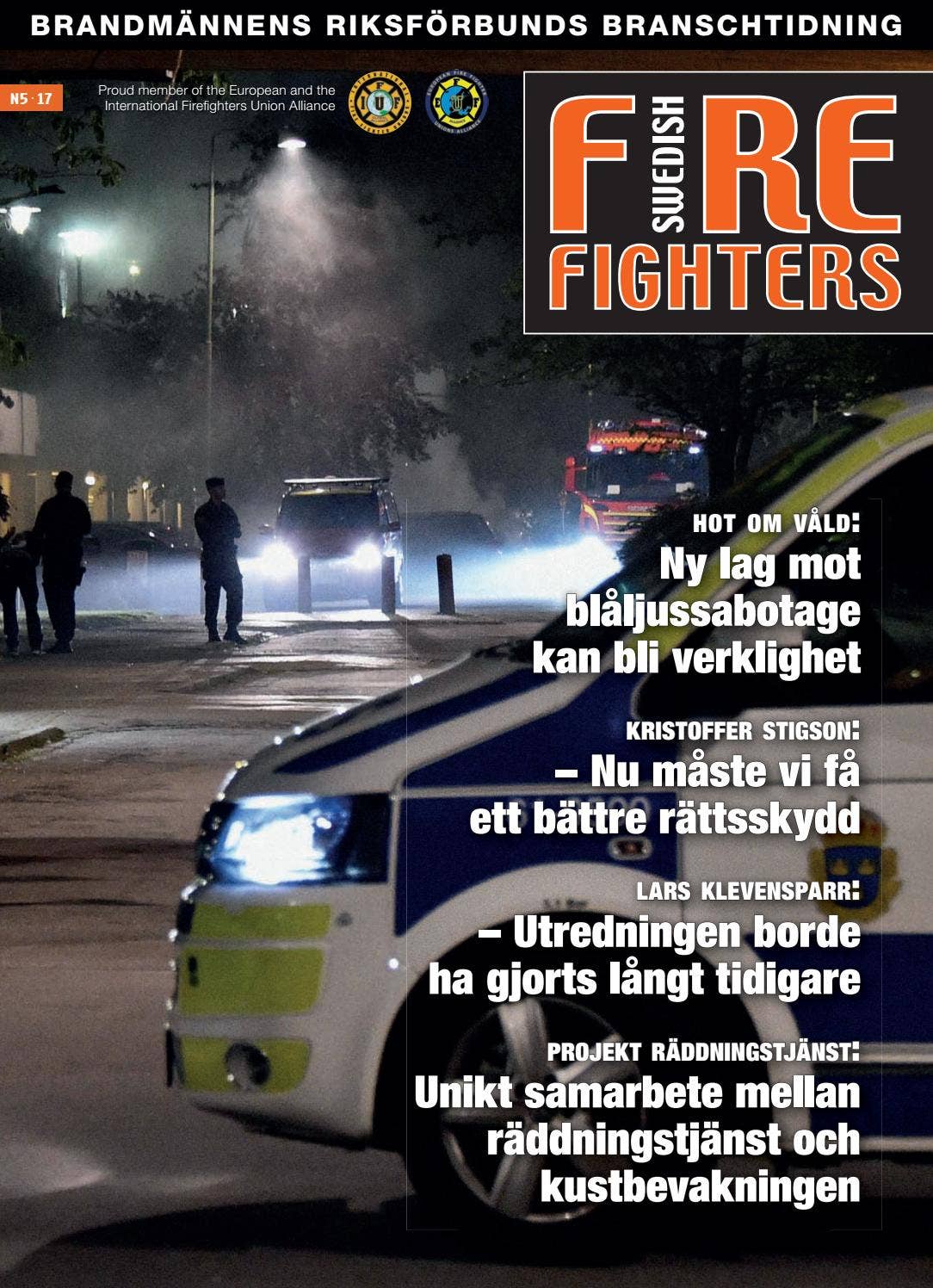 Swedish Firefighters 5 2017 by Swedish Firefighters - Issuu