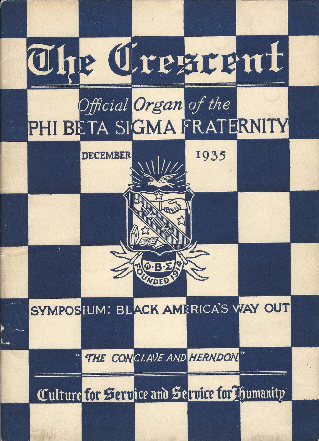 The Crescent Magazine Fall 1935 by Phi Beta Sigma Fraternity, Inc. - Issuu