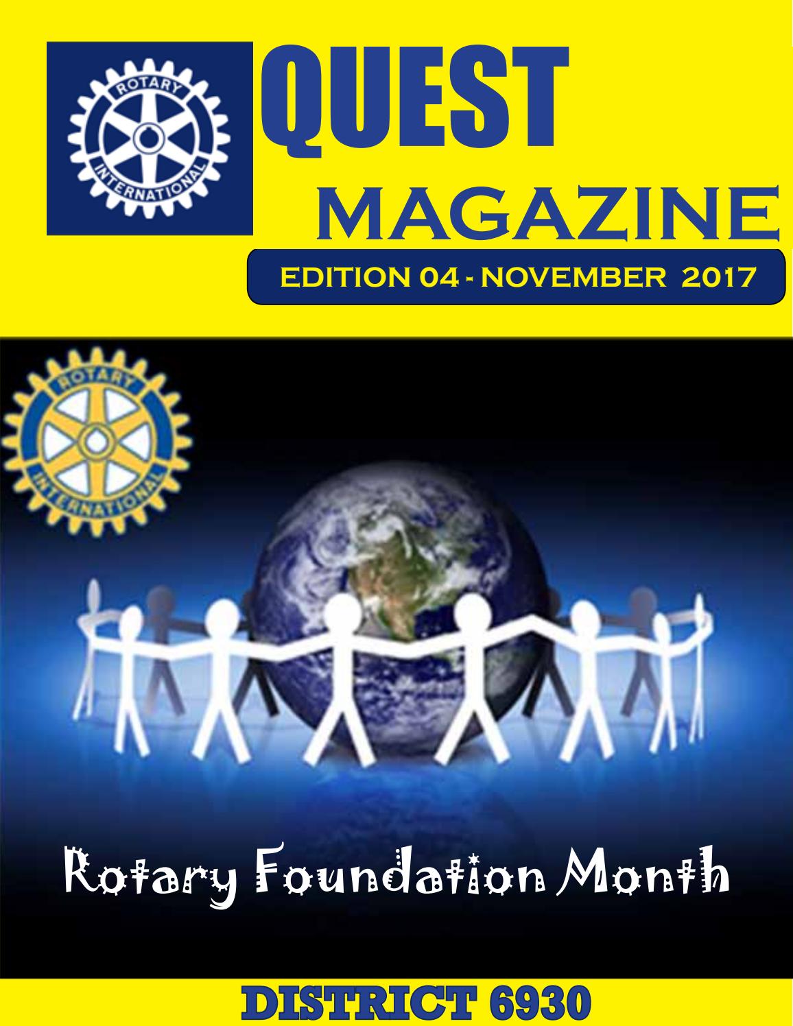 Rotary International - District 6930 - 04 Quest Magazine - November ...