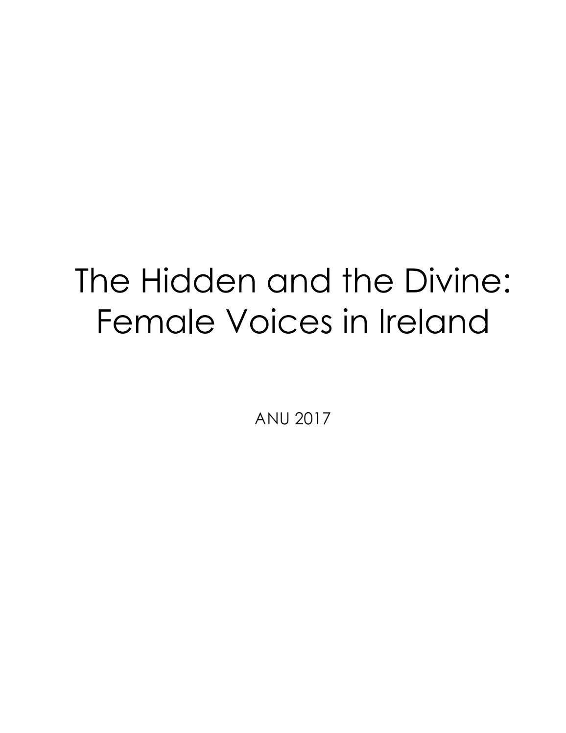 A New Ulster Presents: The Hidden and the Divine. by Amos Greig - Issuu