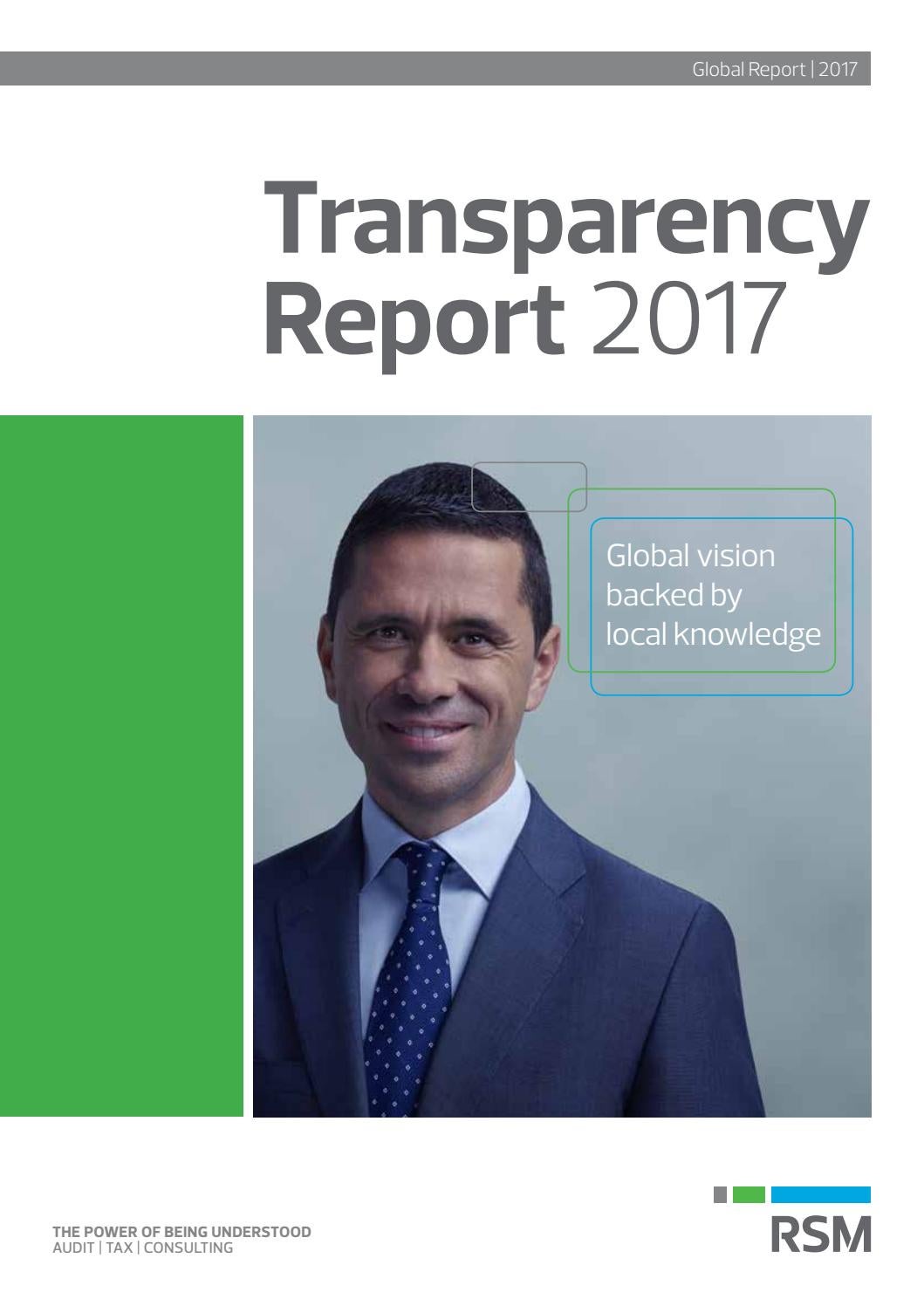 RSM International Transparency Report 2016 by RSM Global - Issuu