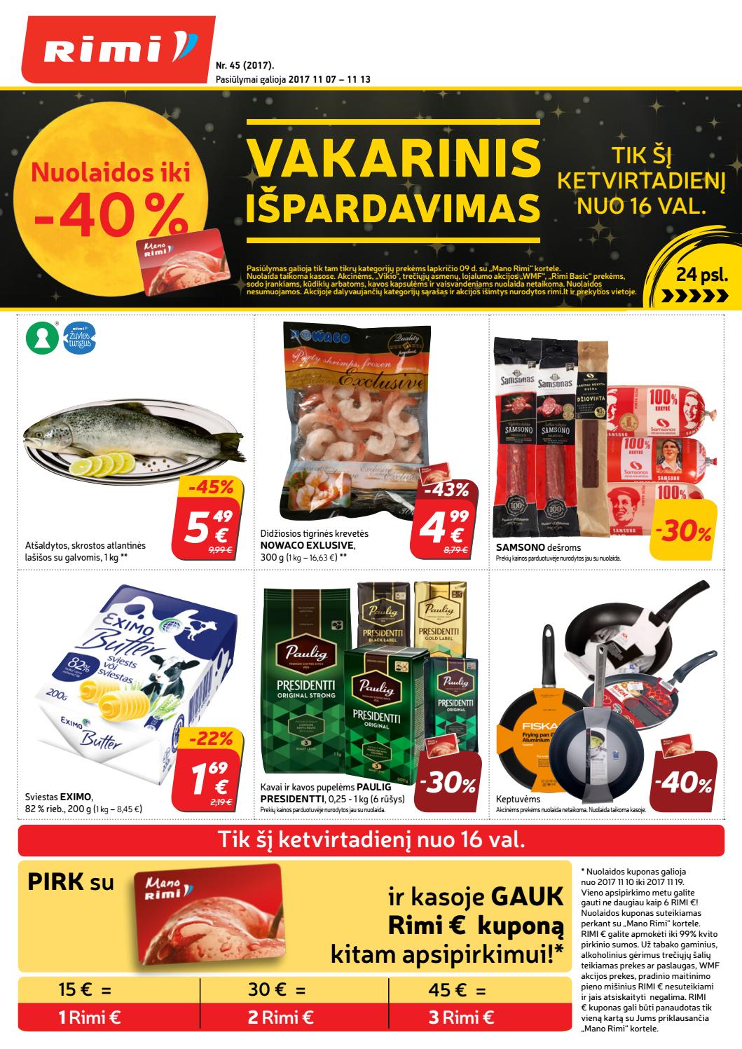 „Rimi“ savaitinis leidinys Nr. 45-2017 Kai kurių pasiūlymų galite ...