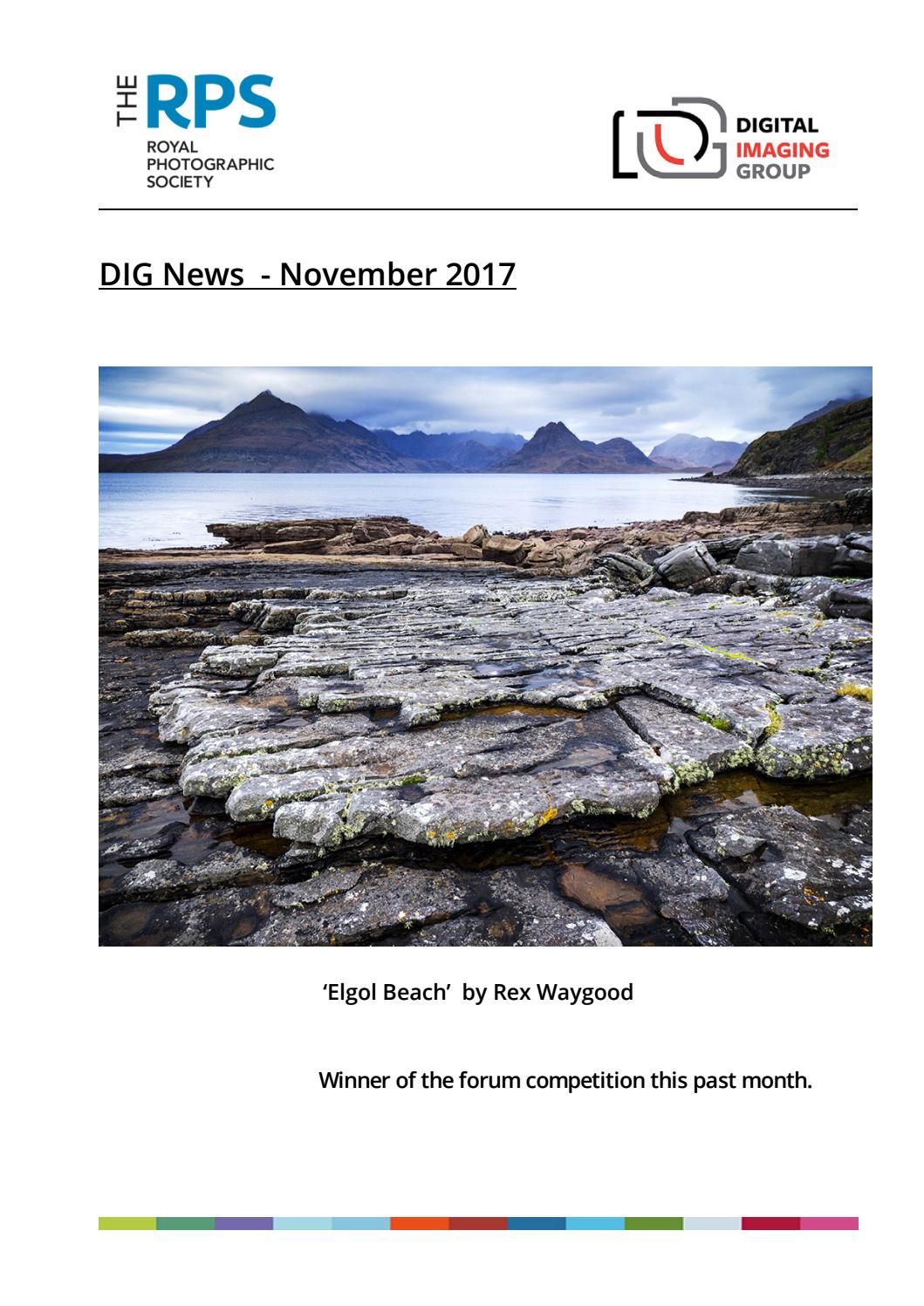 Royal Photographic Society Digital Imaging Group News November 2017 by ...