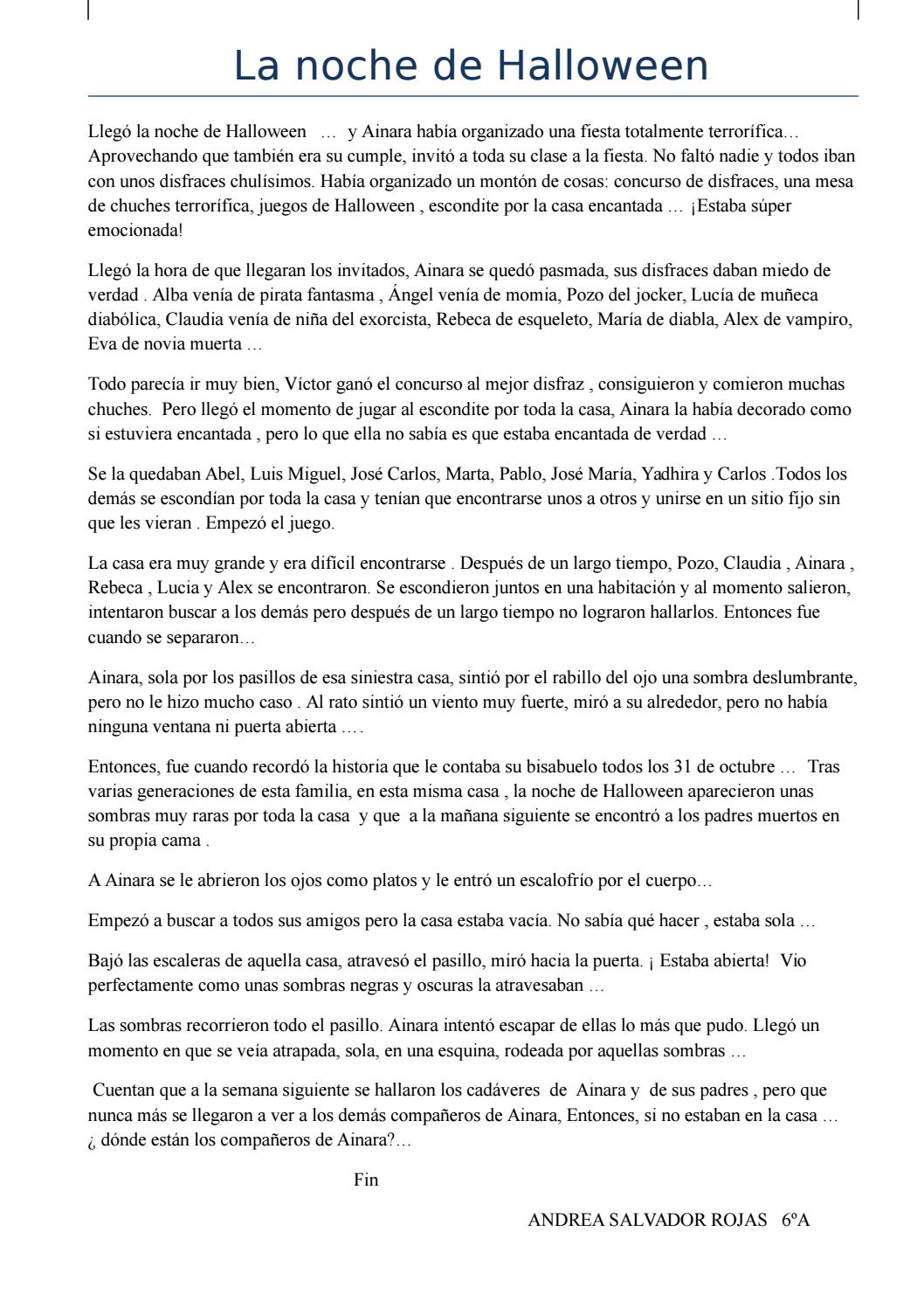 Llegó la noche de halloween by Bibliotecaceipfreinet Freinet - Issuu