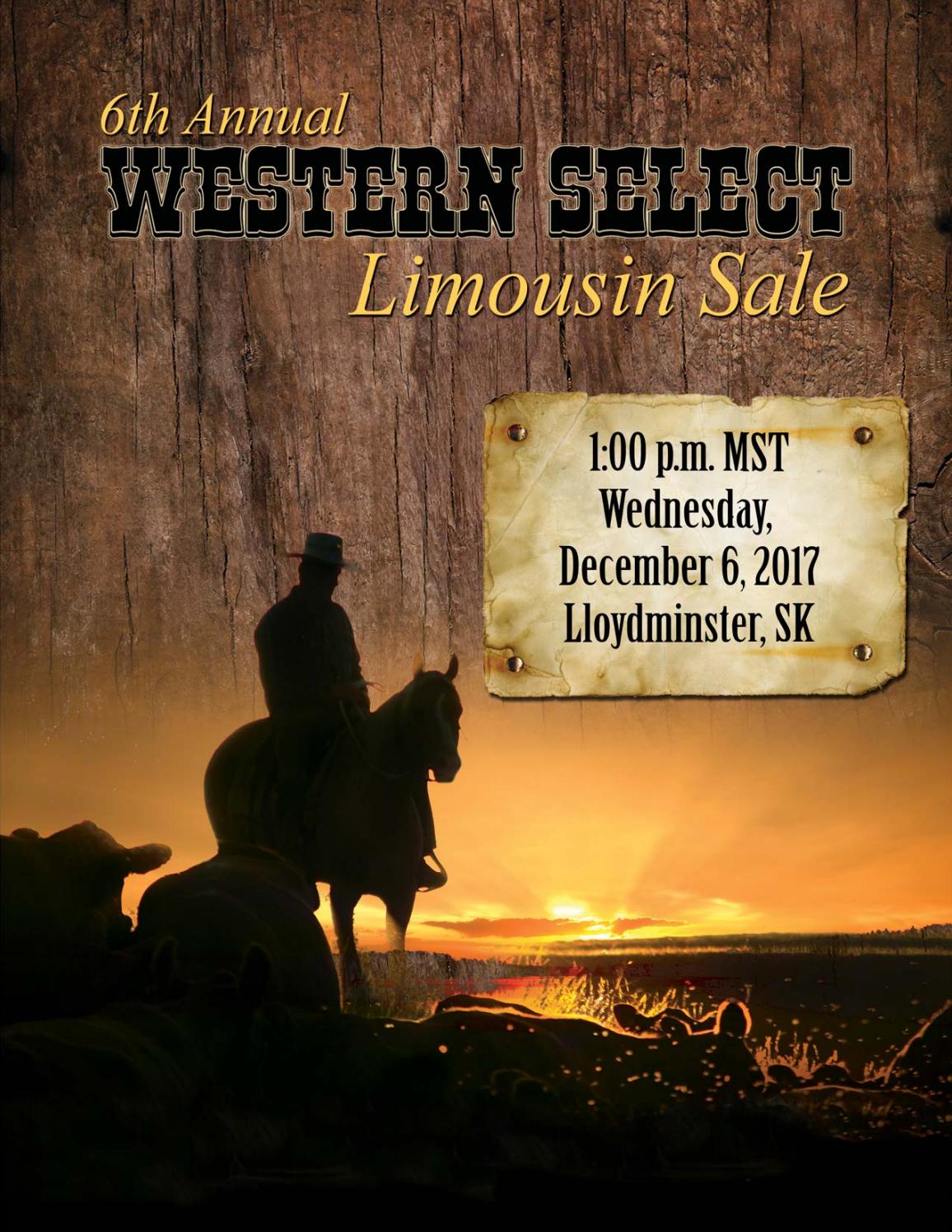 Western Select 6th Annual Limousin Sale 2017 by Bohrson Marketing ...