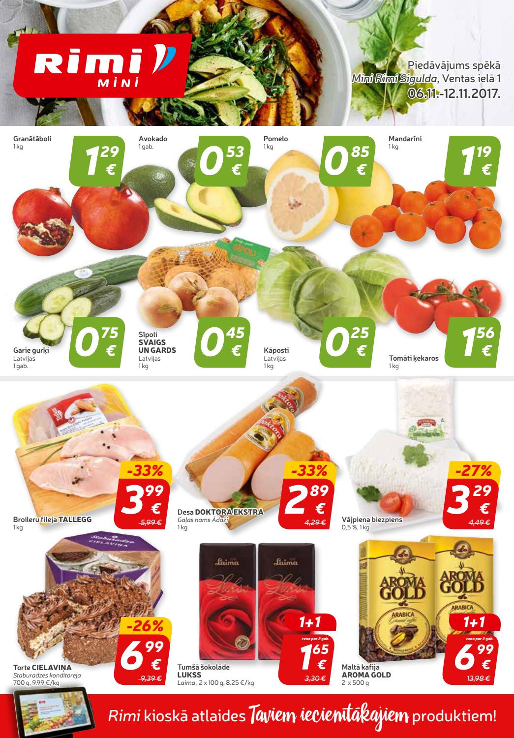Mini Rimi Sigulda piedāvājums no 06.11. līdz 12.11.2017. by Rimi - Issuu