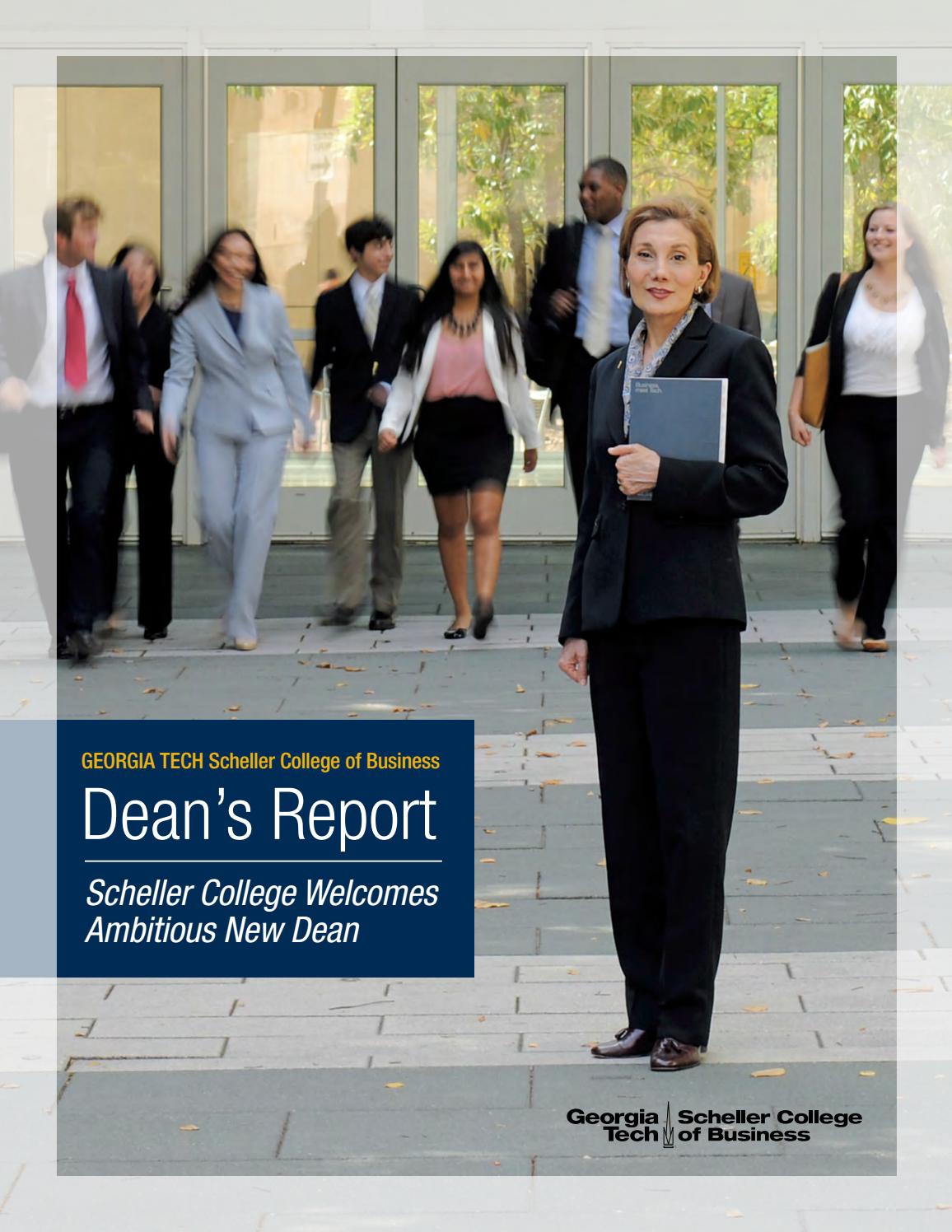 Dean's Report (2014) by Georgia Tech Scheller College of Business - Issuu