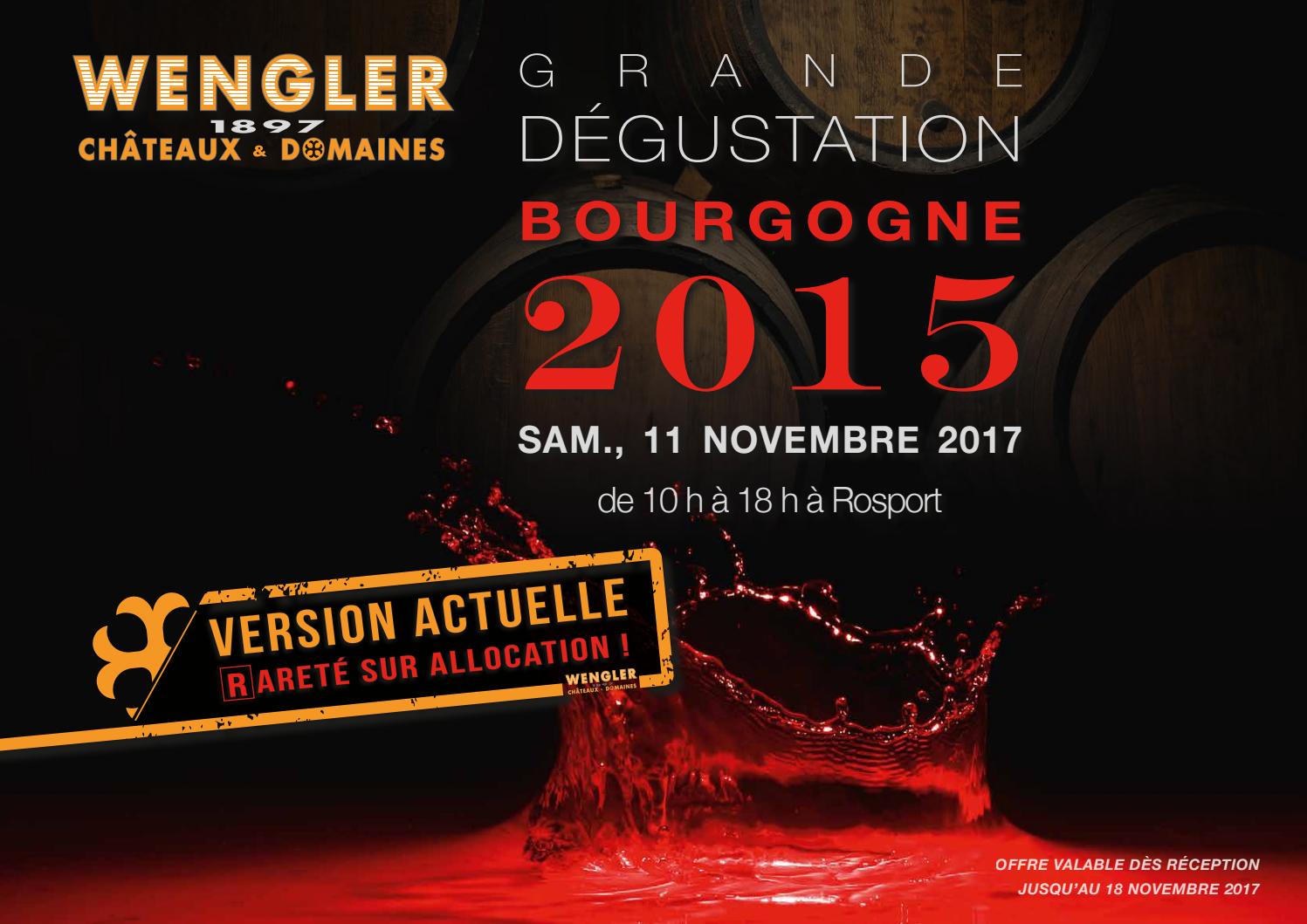 Caves Wengler Dégustation Bourgogne 2015 by IP Luxembourg - Issuu