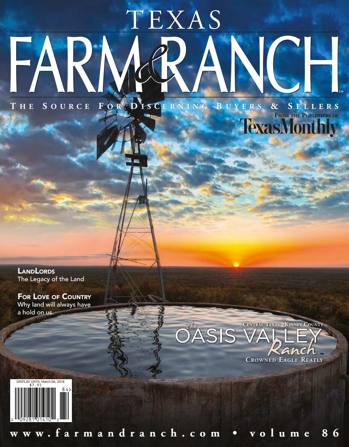 Texas Farm & Ranch, vol 86 by Farm and Ranch Publishing, L.L.C. - Issuu