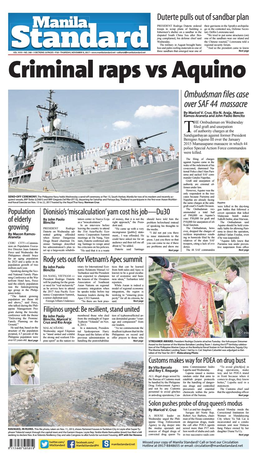 Manila Standard - 2017 November 09 - Thursday by Manila Standard - Issuu