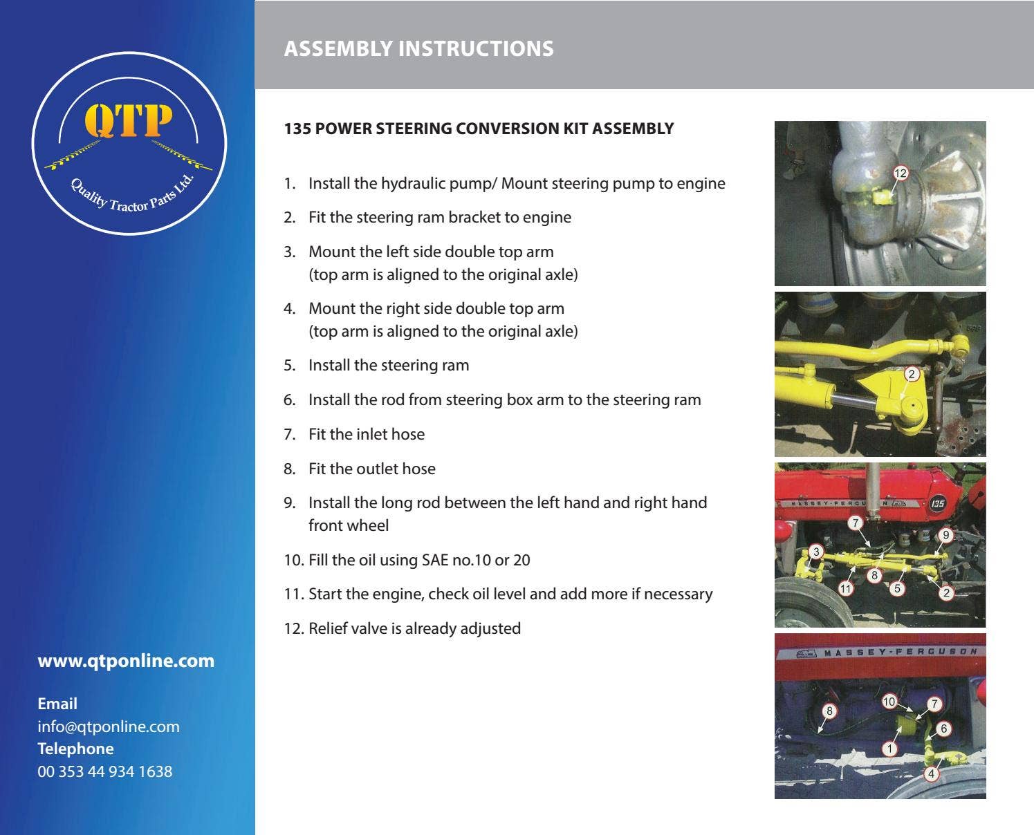 61225 kit assembly by Quality Tractor Parts - Issuu