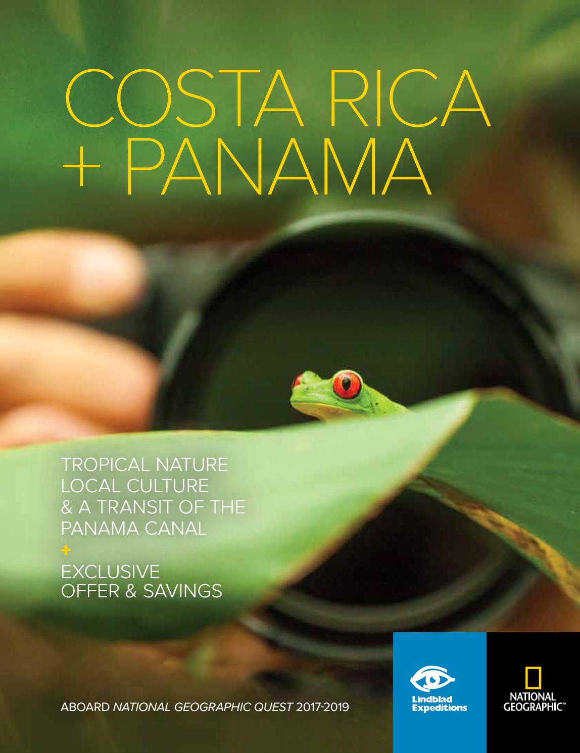 Costa Rica & Panama 2017-2018 by Lindblad Expeditions - Issuu