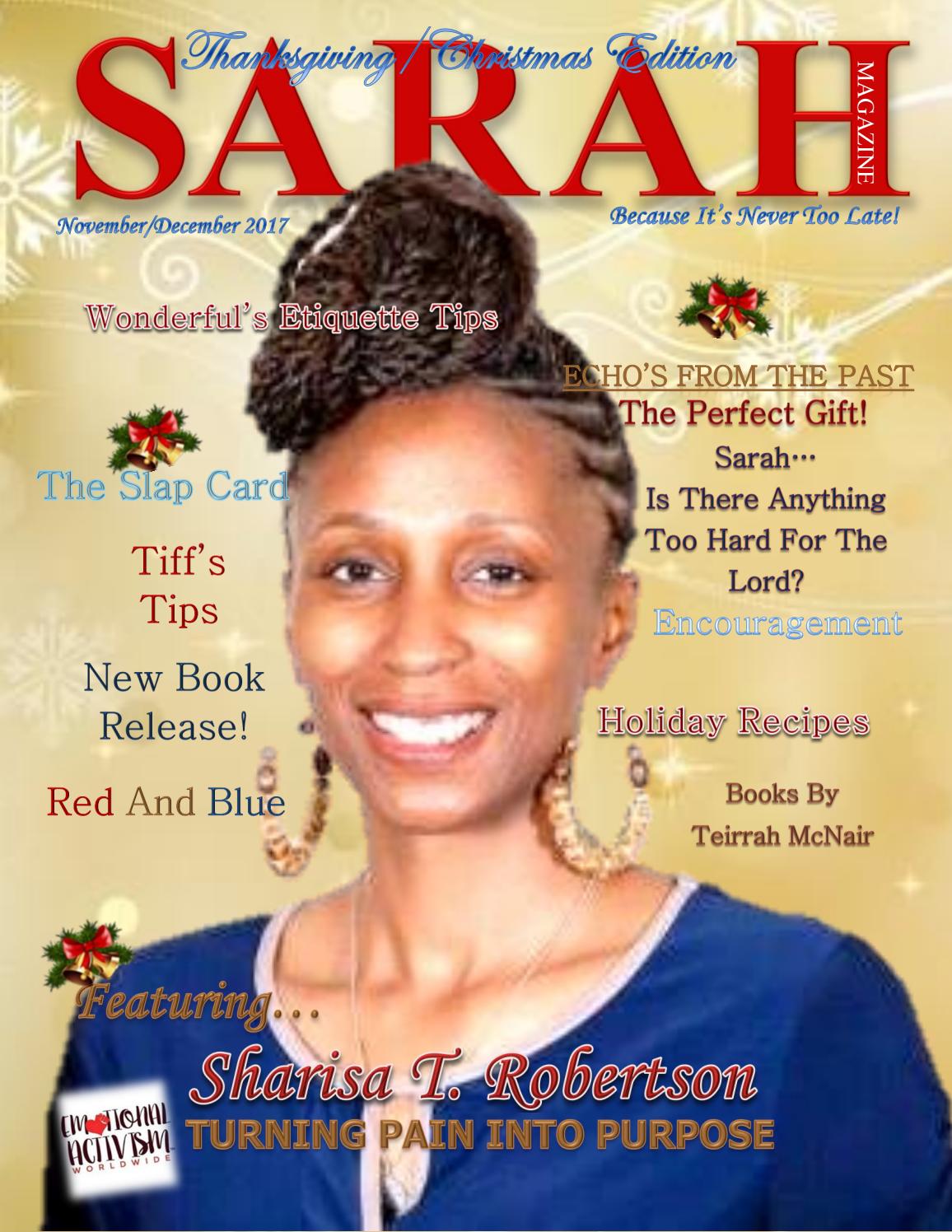Sarahholiday2017nd n by Sheree Carradine - Issuu