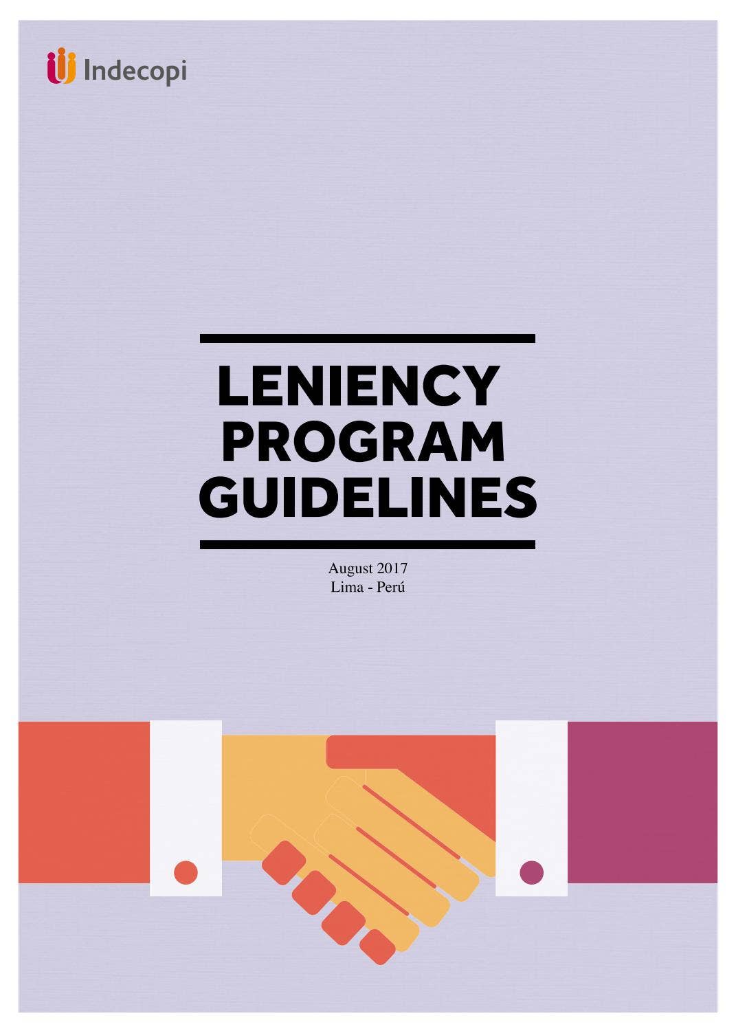 Leniency Program Guidelines by Indecopi Oficial - Issuu
