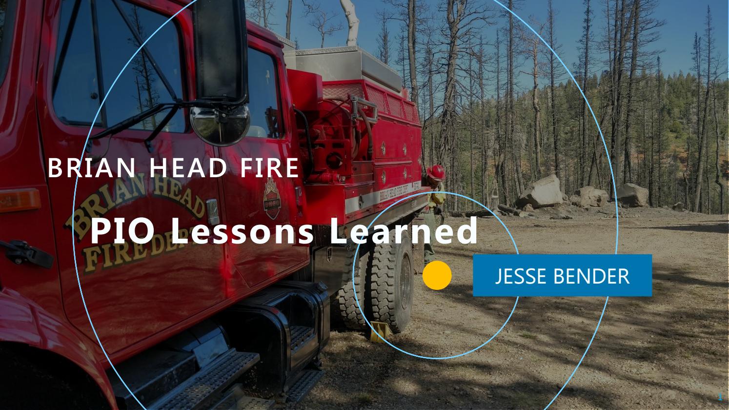 Brian Head Fire: PIO Lessons Learned by Utah Division of Emergency ...