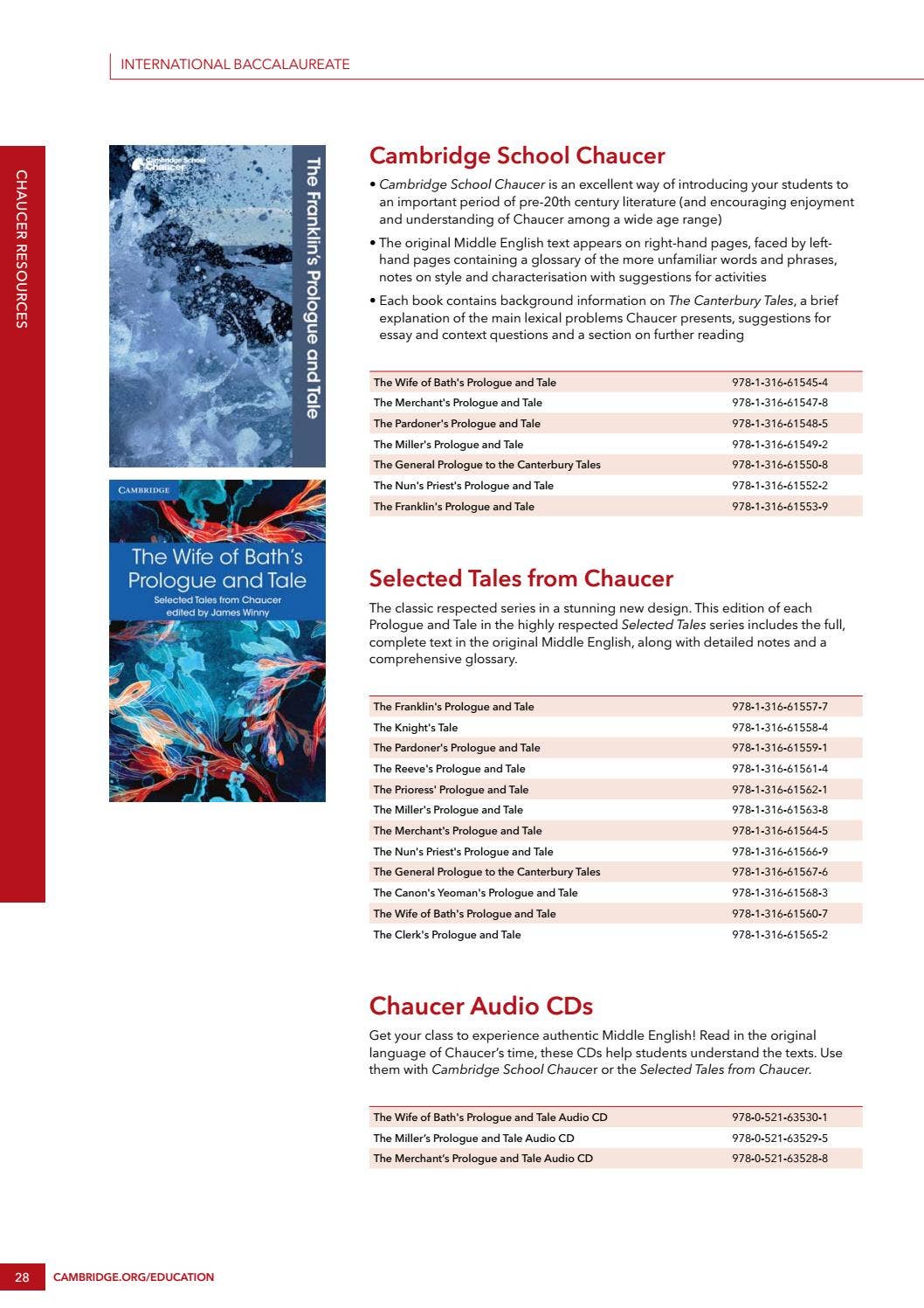 International Baccalaureate Catalogue 2018 by Cambridge International ...