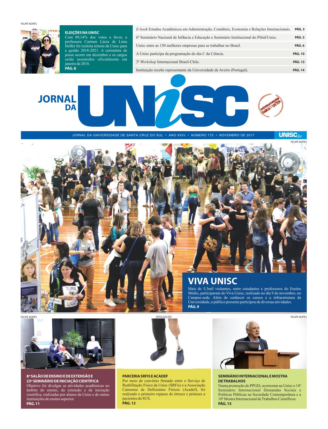 Jornal da Unisc 175 by UNISC Santa Cruz do Sul - Issuu
