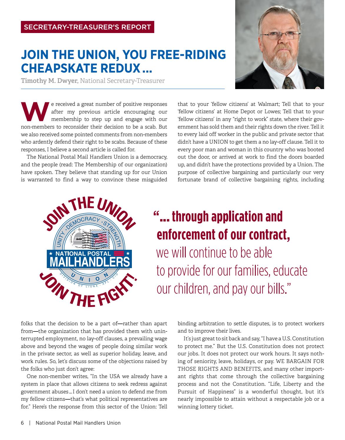 The Mail Handler magazine Fall 2017 by National Postal Mail Handlers ...