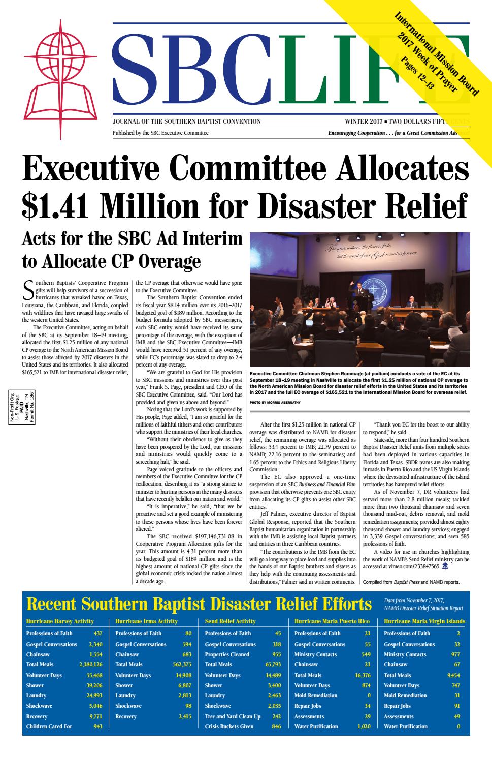 SBC LIFE - Winter 2017 (Vol. 26, No. 1) by SBC LIFE - Issuu